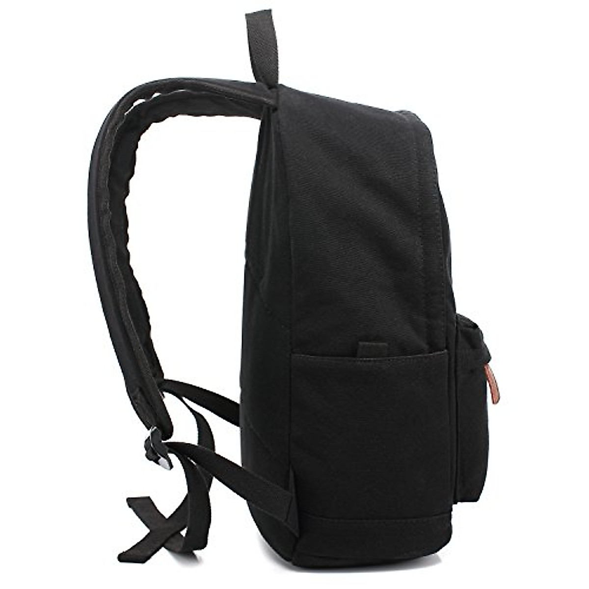 KAYOND Casual Style Lightweight canvas Laptop Bag/Durable Travel backpacks/Rucksack for Men&Women/Fashion Backpack Fits 15 inch Notebook (Black)