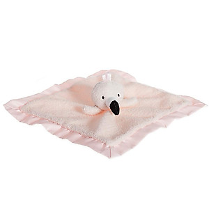 Apricot Lamb Stuffed Animals Flamingo Security Blanket Infant Nursery Character Blanket Luxury Snuggler Plush Baby Lovey(Flamingo, 13 Inches)
