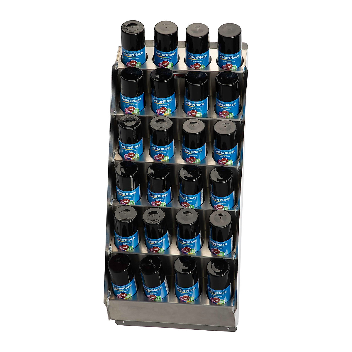 Extreme Max 5001.6225 Angled 24-Can Aluminum Aerosol Rack