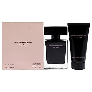 Narciso Rodriguez Narciso Rodriguez 1oz EDT Spray, 1.6oz Body Lotion Women 2 Pc Gift Set