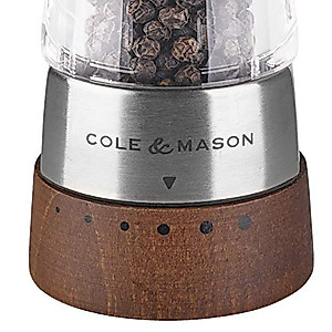Cole & Mason H594298G Salt and Pepper Mill, 190mm, Forest Wood