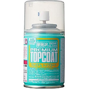 B602 Mr.Premium Top Coat Semi-Gloss, GSI Hobby Accessories Spray