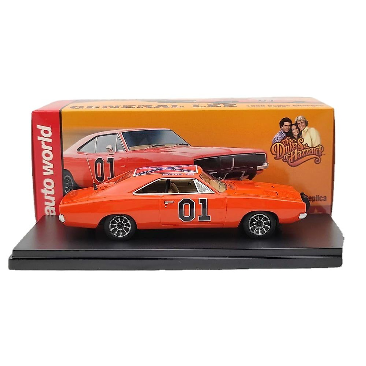 Auto World 1/43 for Dodge Charger General Lee 1969 AWRSS1151 Limited Resin Toys Car Models Miniature Hobby Collectible Gifts