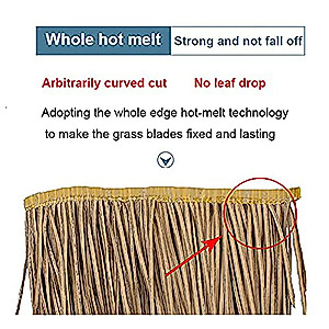 Pealihuy Mexican Straw Roof Thatch Roof Decoration Palm Thatch for Tiki Bar Hut, Patio, Party, Thatch Roofing Decorations,1 PCS