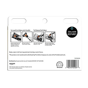 Amazon Basics 5-Blade Razor Refills for Men with Dual Lubrication and Precision Beard Trimmer, 12 Cartridges (Fits Amazon Basics Razor Handles only) (Previously Solimo)