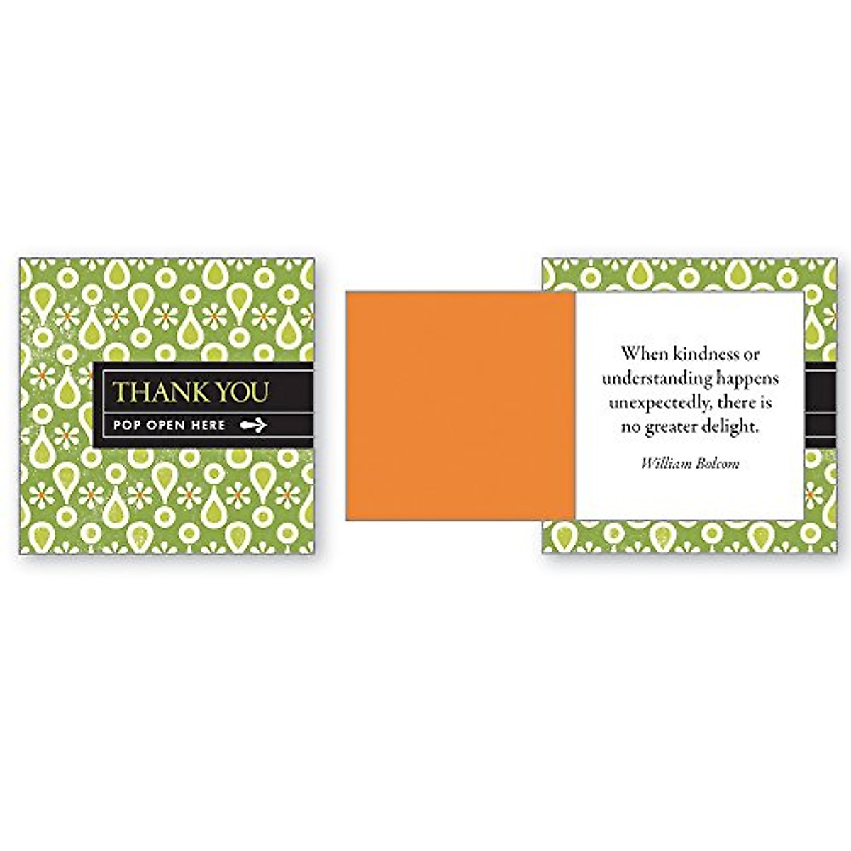 Tiptop Home Pop Open Cards, Believe, BE Happy, Smile, Thank You, Shine, Happy Day, Carpe Diem - Inspirational Greeting Cards - with GB Pen