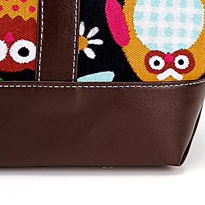 TFCOCFT Purses for Women, Tote Bag, Bags for Women, Womens Handbags, abstract colorful bird leaves pattern