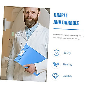 STOBOK Case Folder Nursing Clip Board Paper Folder Digital Writing Pad File Folder A4 Paper Clip Nurse Clipboard Paper Clipboard Exam Paper Base Recording Board Abs Office Number Notebook