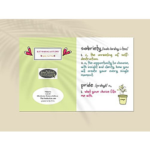 Recovery Cards - Sobriety Greeting Card - Sober Anniversary Cards - Motivation Cards for AA Recovery - Sober Cards - Alcoholic Recovery - Card and Envelope Set - Blank inside