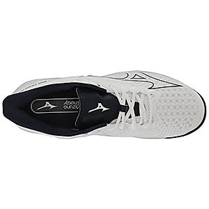Mizuno Wave Exceed Tour 5 AC Men Tennis Shoe, White-Dress Blue, 9.5
