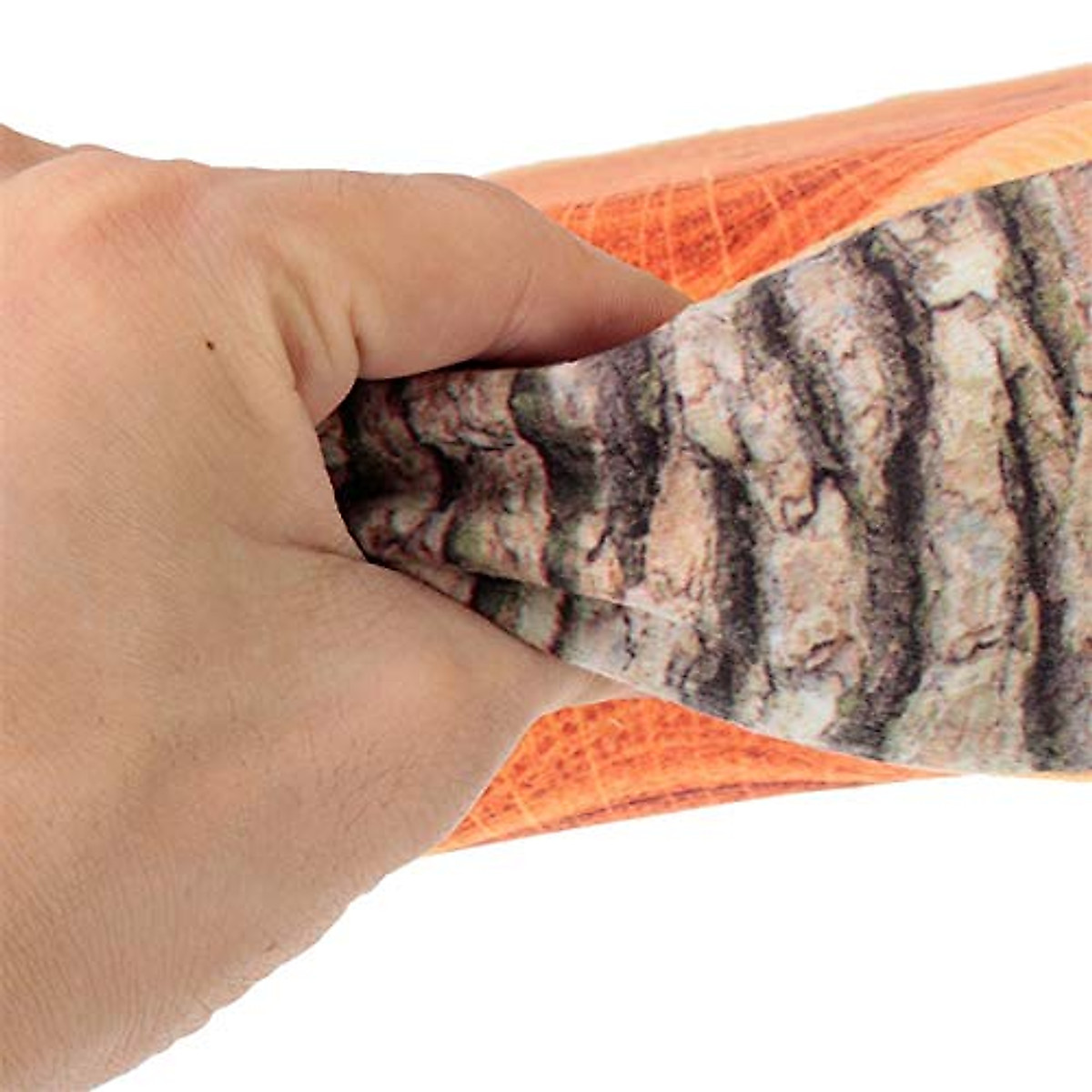 LANFIRE 3D Fruit Stool Stump Cushion Watermelon Slice Memory Foam Cushion Pillow Doll Seat Pad Home Decor (Tree Stump 01)