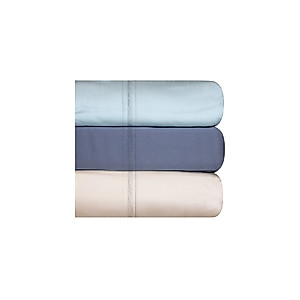 Tempur-Pedic Cool Luxury Sheet Set – Luxurious Softness and Breathable Fabric Keep You Comfortable – Queen, Silver Sconce - Includes 2 Standard Pillowcases, 1 Queen Flat Sheet, 1 Queen Fitted Sheet