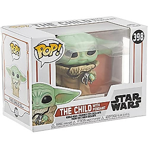 Funko Pop! Star Wars: The Mandalorian - The Child with Necklace Vinyl Figure, Fall Convention Exclusive Action Figure