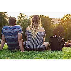 KRYO Insulated Portable Tote Bag Large picnic lunch cooler bag - Mens and Womens oversized travel totes with shoulder strap - Thermal Insulation coolers for cold food, beverages and wine (Black)