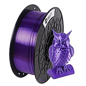 CCTREE Shiny Silk PLA 3D Printer Filament,1.75mm 1kg Spool (2.2lbs) Dimensional Accuracy +/- 0.03mm Silk PLA, Vacuum Packaging Consumables, Fit Most FDM 3D Printers (Purple)