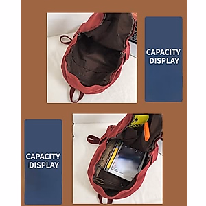 vintage backpack purse for women canvas backpack laptop travel backpack laptop backpack hiking backpack school backpack (brown)