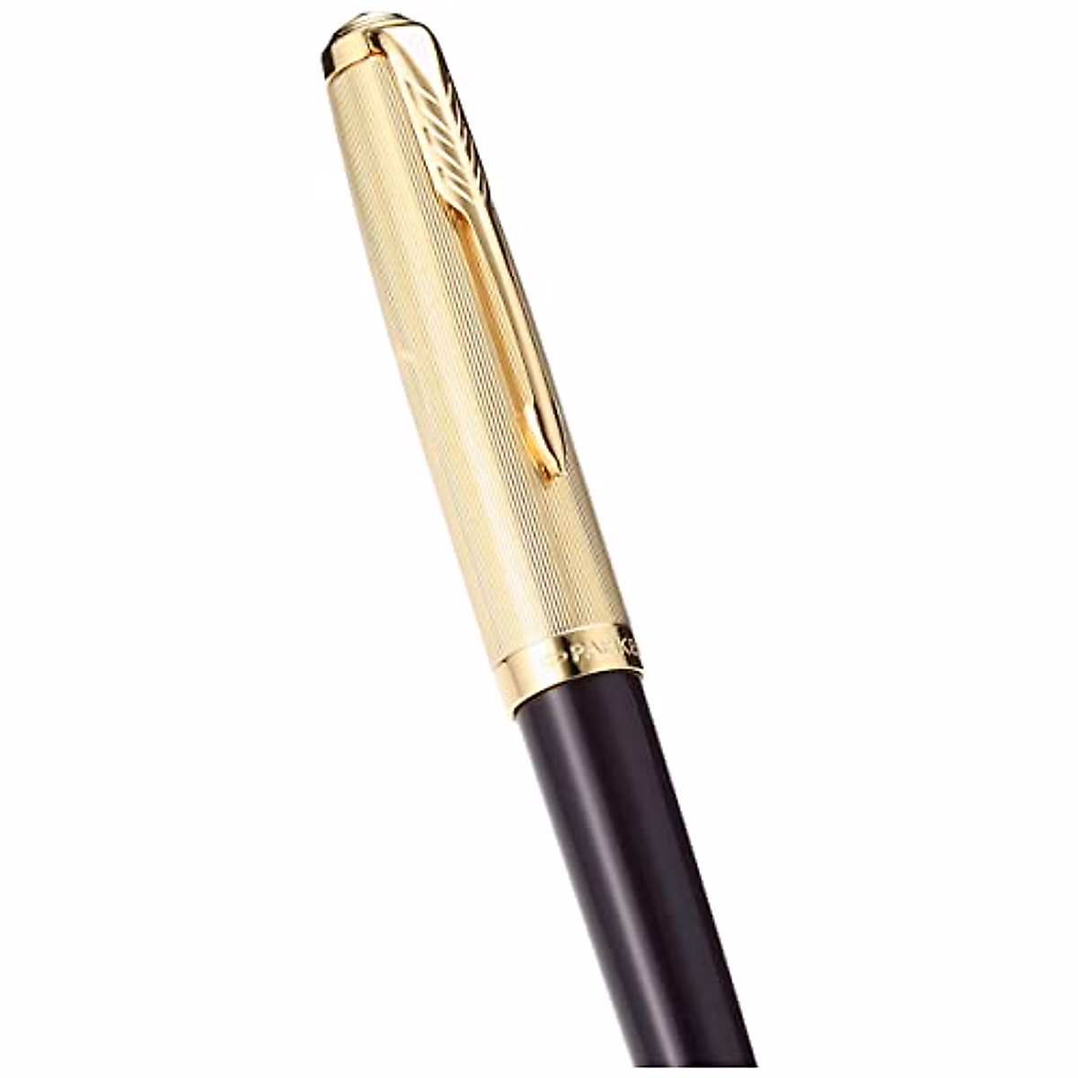 Parker 51 Ballpoint Pen | Deluxe Plum Barrel with Gold Trim | Medium 18k Gold Point with Black Ink Refill | Gift Box