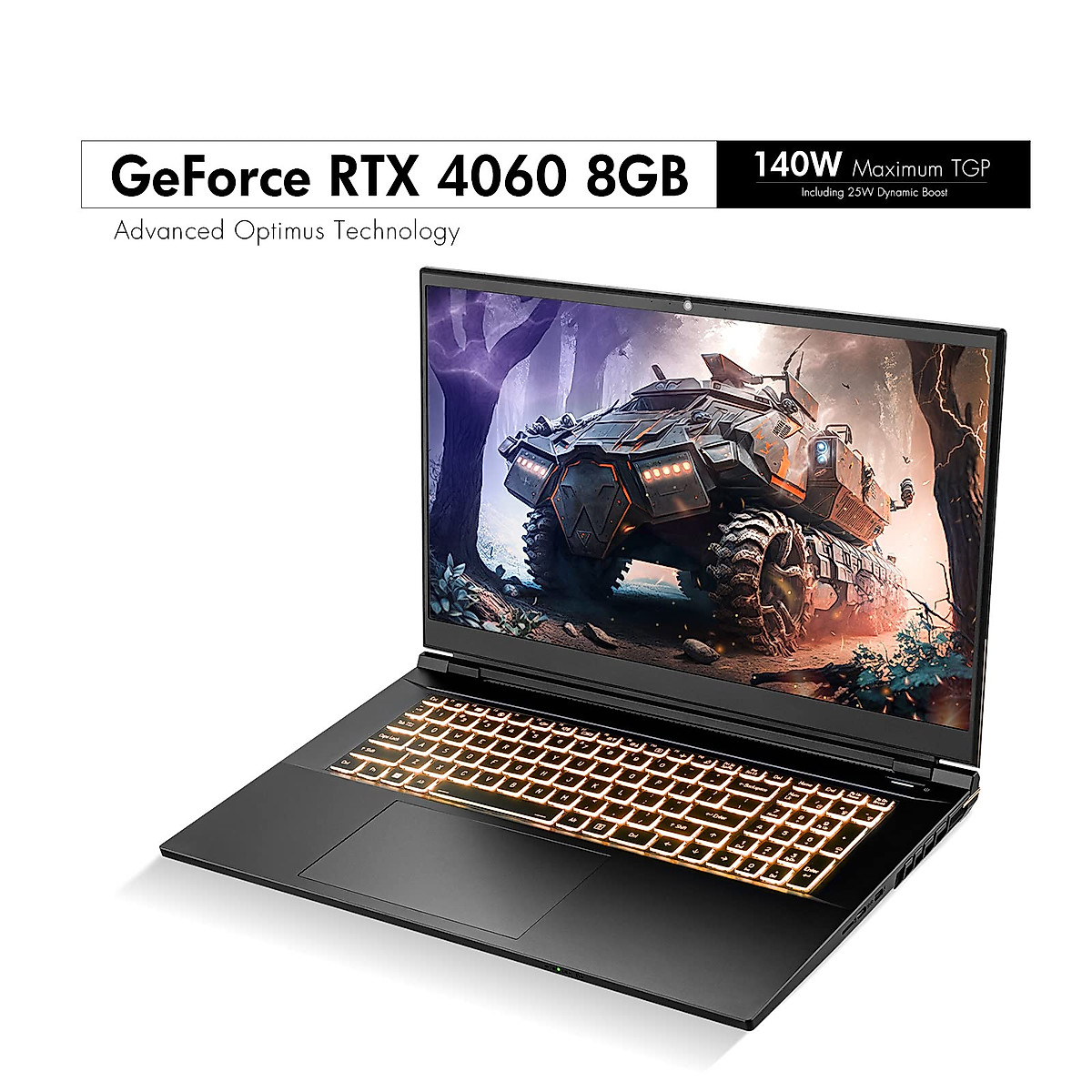 Sager 2023 NP8875D Gaming Laptop, 17.3 Inch QHD 240Hz 100% DCI-P3 G-Sync, Intel i9-13900HX, RTX 4060 8GB, 32GB RAM, 2TB Gen4 NVMe SSD, Win 11
