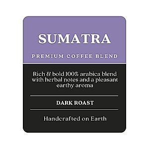 Copper Moon Whole Bean Coffee, Dark Roast, Sumatra Blend, 5 Lb