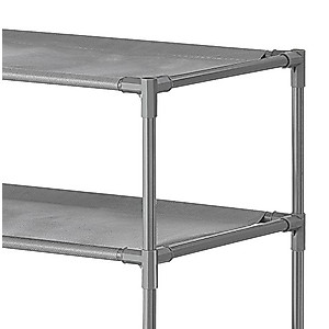 Whitmor Spacemaker 6-Tier Shelves, Gunmetal
