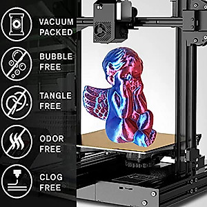 DD Silk PLA Filament Multicolor, 3D Printer Filament Two-Color PLA Filament 1.75mm Bicolor Change 3D Printing Filament 250g*4 Set/3.52lbs Silk Dichromatic 3D PLA Consumables Fit Most FDM Printer