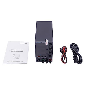 DC Power Supply Variable 300W, DPS605U Bench Power Supply with Encoder Adjustment Knob, DC Regulated Power Supply with USB Quick-Charge for Burn-in Test Production Line Test Laboratory (60V 5A Black)