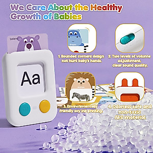 beiens Toddler Toys - Talking Flash Cards for Toddlers 2 3 4 5 6 Year Old with 240 Sight Words - Speech Therapy Autism Sensory Toys for Autistic Children - ABC Learning Educational Montessori Toys