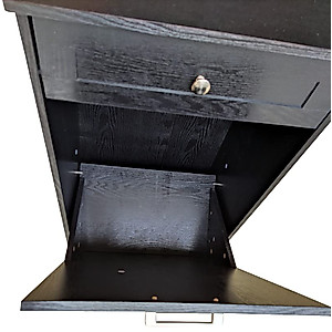 Northwood Calliger Tilt Out Trash Bin Cabinet or Tilt Out Laundry Hamper - Wooden Cabinet Trash Can to Hide Trash, add Countertop Space, Keep Pets Out! Now Easier Assembly!