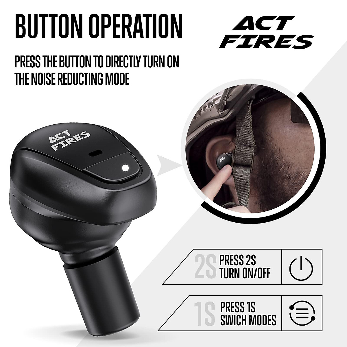 ACT FIRES Shooting Ear Protection Earbuds
