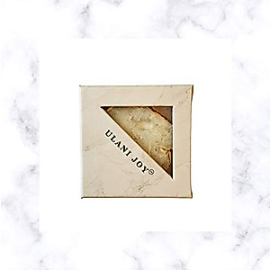 ULANI JOY Medium/Large Clear/White Agate Crystal Druzy Quartz Phone Grip Phone, Easy Grip for Large Phone| Fresh New Look | Stand Holder for Large Smart Phones and Tablets