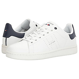 Tommy Hilfiger Men's Liston Sneaker, White/Navy 185, 9.5M