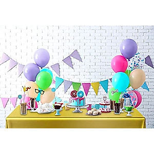 DecorRack 6 Pack Rectangular Tablecloths -BPA- Free Plastic, 54 x 108 inch, Dining Table Cover Cloth, Gold (6 Pack)