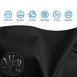 Bakery Rack Cover with Zipper 2 pack, Bun Pan Rack Cover, 23'x28" x64", High Density Waterproof and Dustproof Bread Rack Cover, Bakery Single Rack Cover (Black)