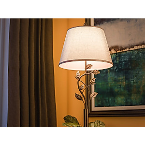 Kenroy Home 32240ORB Ashlen Floor Lamp with Oil Rubbed Bronze Finish, Rustic Style, 58.75" Height, 15" Width, 15" Depth