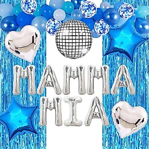 Mamma Mia Party Decorations - Mamma Mia Bachelorette Party, Disco Themed Party Decorations. Mamma Mia Backdrop Mamma Mia Party Supplies Decoration for Mamma Mia Party Bridal Shower Bachelorette Party