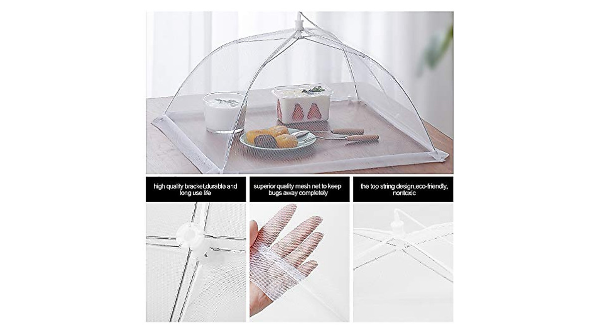 SPANLA 8 Pack Food Covers - Perfect for Outdoor Parties