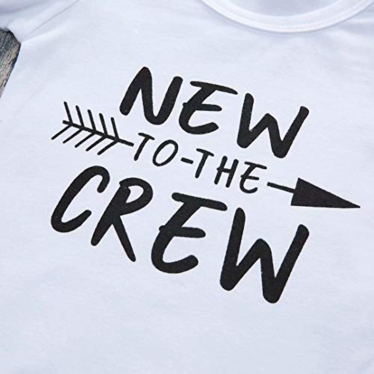 Tepuce Baby Boy Clothes 3-6 Months Letter Print Romper+Long Pants+Hat 3PCS Outfits Set 3-6 months