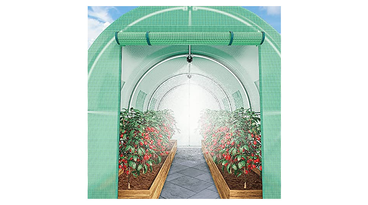 YITAHOME 10x6.5ft Greenhouse with Watering System