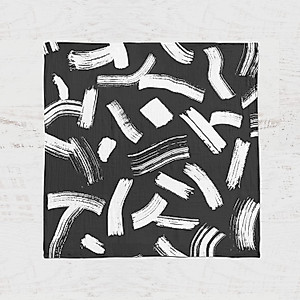 Goobie Baby Organic Muslin Swaddle Blanket, 100% Certified Organic Cotton, Ultra Soft & Breathable, Oversized 47 X 47 Inches for Easy Swaddling, Multi-Use Blanket for Nursing & More (Brush Stroke)