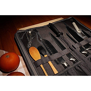 Chef Sac Chef Knife Folder Case Organizer Bag with 2-Pack Knife Guards (8.5") Included