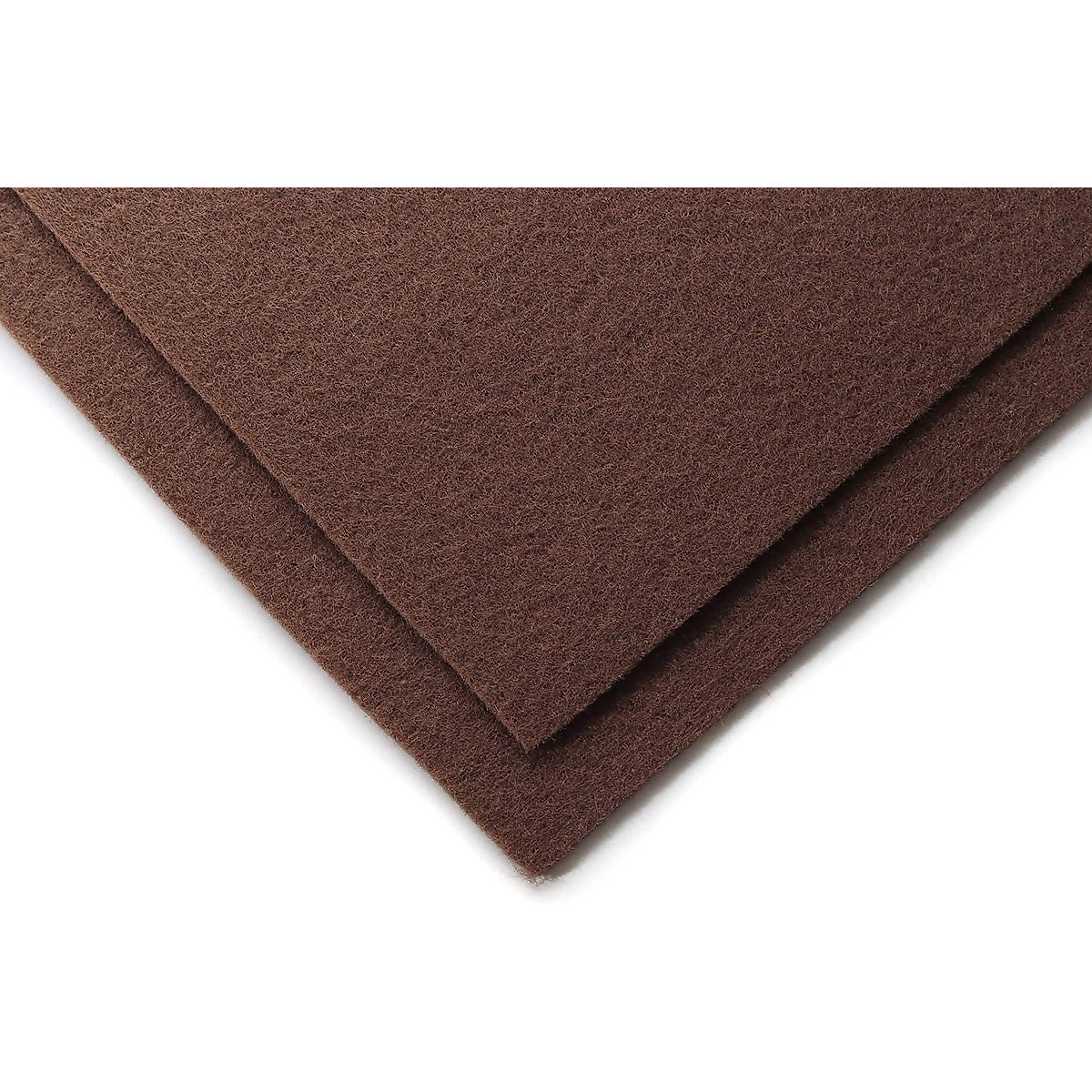 Acrylic Felt Fabric 72" Wide by 36" Long | Craft Felt for DIY Projects, Costumes, Decoration, Holidays | IceFabrics | 1 Yard - Brown