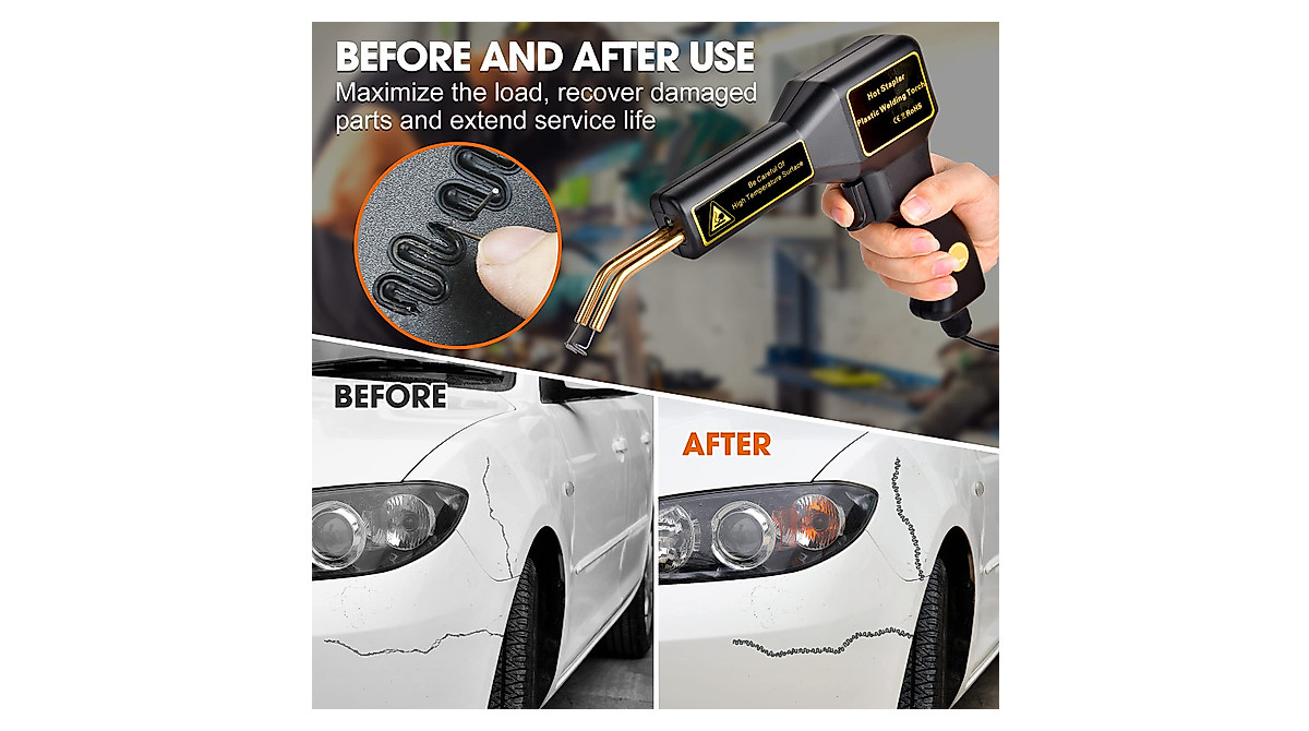Plastic Welder Kit for Car Bumper Repairs - 110V