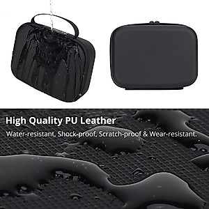 PONYRC Portable Storage Bag for DJI Mini 3/ Mini 3 Pro (DJI RC/RC-N1 Remote Controller) Waterproof PU Leather Carrying Case for DJI Mini 3/ Mini 3 Pro Drone and Accessories