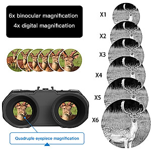 ZIYOUHU Digital Infrared Night Vision Goggles Adults,Night Vision Binoculars for Helmet-FHD Night Vision Goggles Military for Viewing 100% Darkness Night Vision Scope for Hunting & Surveillance