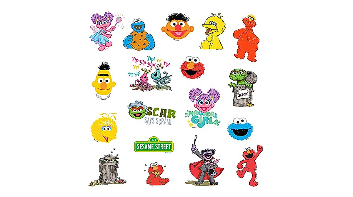Sesame Street Sticker Pack - 50 Durable Vinyl Decals for Laptops & More