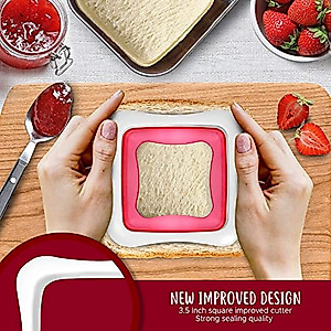 Affordable Sandwich Cutter and Sealer for Kids Lunch Box and Pocket Sandwich Maker, Remove Bread Crust, Make DIY Pocket Sandwiches