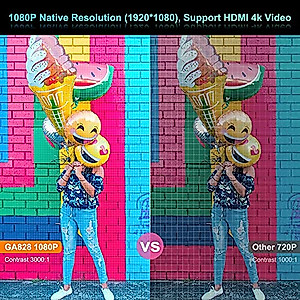 CXDTBH Full Projector Native 1920x1080P Projetor Smart Phone Beamer LED 3D Home Theater Video ( Size : Android Version )