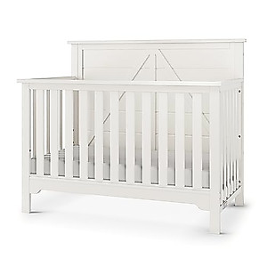Forever Eclectic Woodland 4-in-1 Convertible Baby Crib, Brushed Cotton