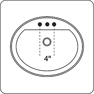 Bathroom Faucet by KOHLER, Bathroom Sink Faucet, Alteo Collection, Centerset Faucet, Polished Chrome, K-45100-4-CP