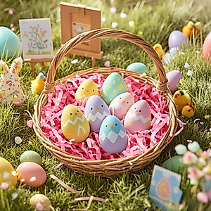 HAPPY POTATO 1 LB Gold Shredded Paper for Gift Baskets, Crinkle Cut Paper Shred Filler, Crinkle Paper for Gift Wrapping